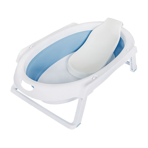 Bañera Plegable con Soporte Celeste | Carestino Uruguay